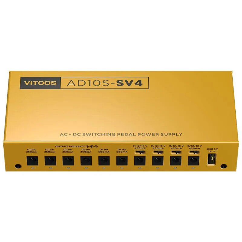 Блок питания для педали эффектов Vitoos AD10S-SV4 Fully Isolated Power Supply
