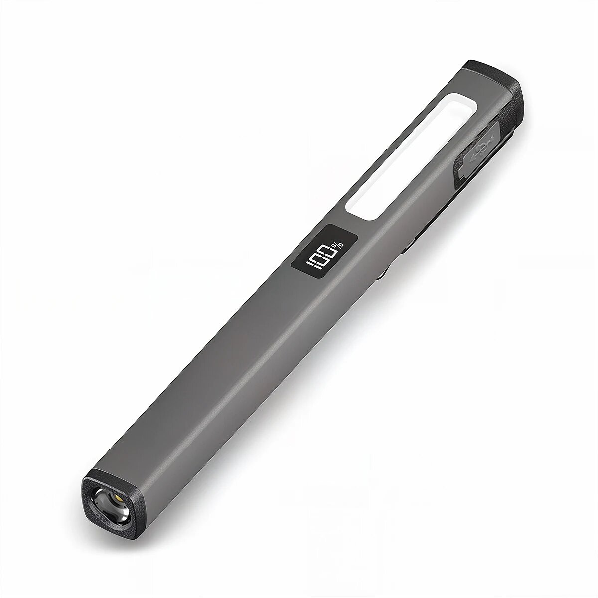 USB фонарь COB зеленый для кемпинга Серый, Grey