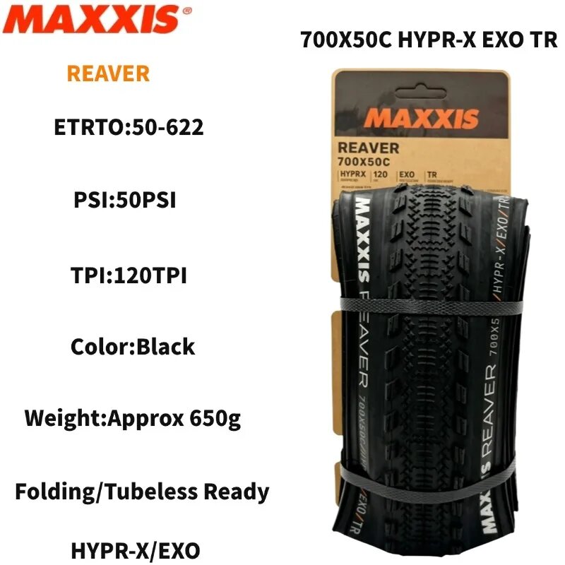 Шины Maxxis Reaver Gravel Racing 700x40c 700x45c 700x50C HX EXO TR