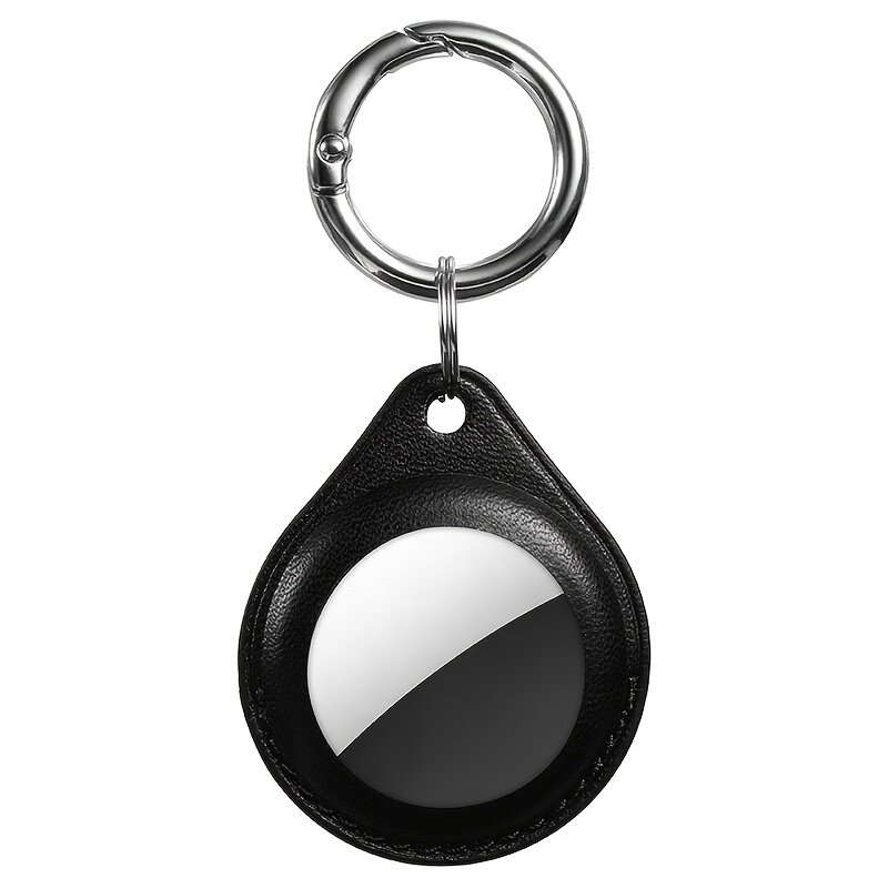 Чехол из PU-кожи для Bluetooth-трекера, защитный, мягкий, царапиноустойчивый, для ключей, сумки, кошелька, черный