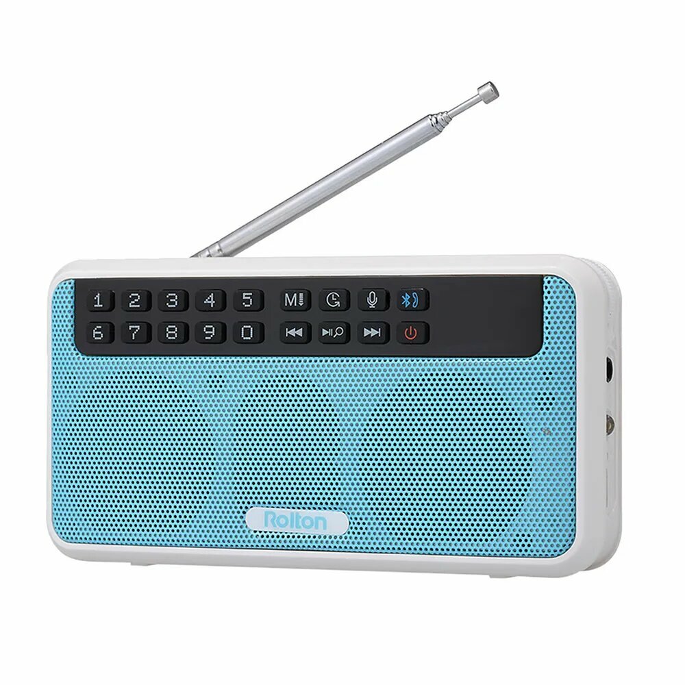 Колонка портативная музыкальная bluetooth, Rolton E500, радио