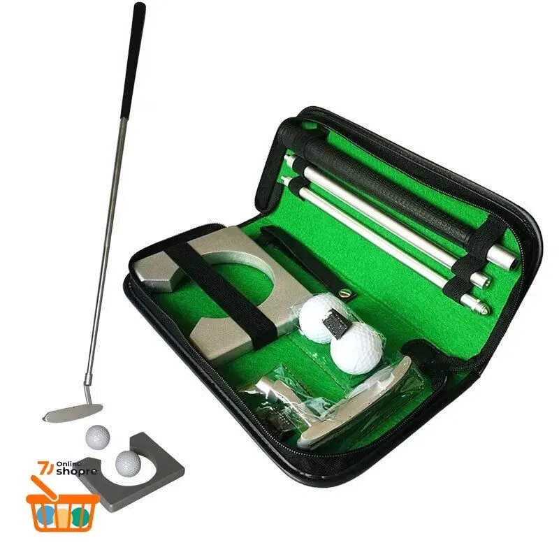 PGM Pro Golf Master Набор для игры в гольф, мини гольф, длина 80 см, серый, синий, светло-синий — фото 1