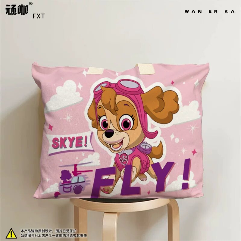 Водонепроницаемый мешок для белья с темой PAW Patrol для детского сада — многоразовая хлопковая сумка для одежды и