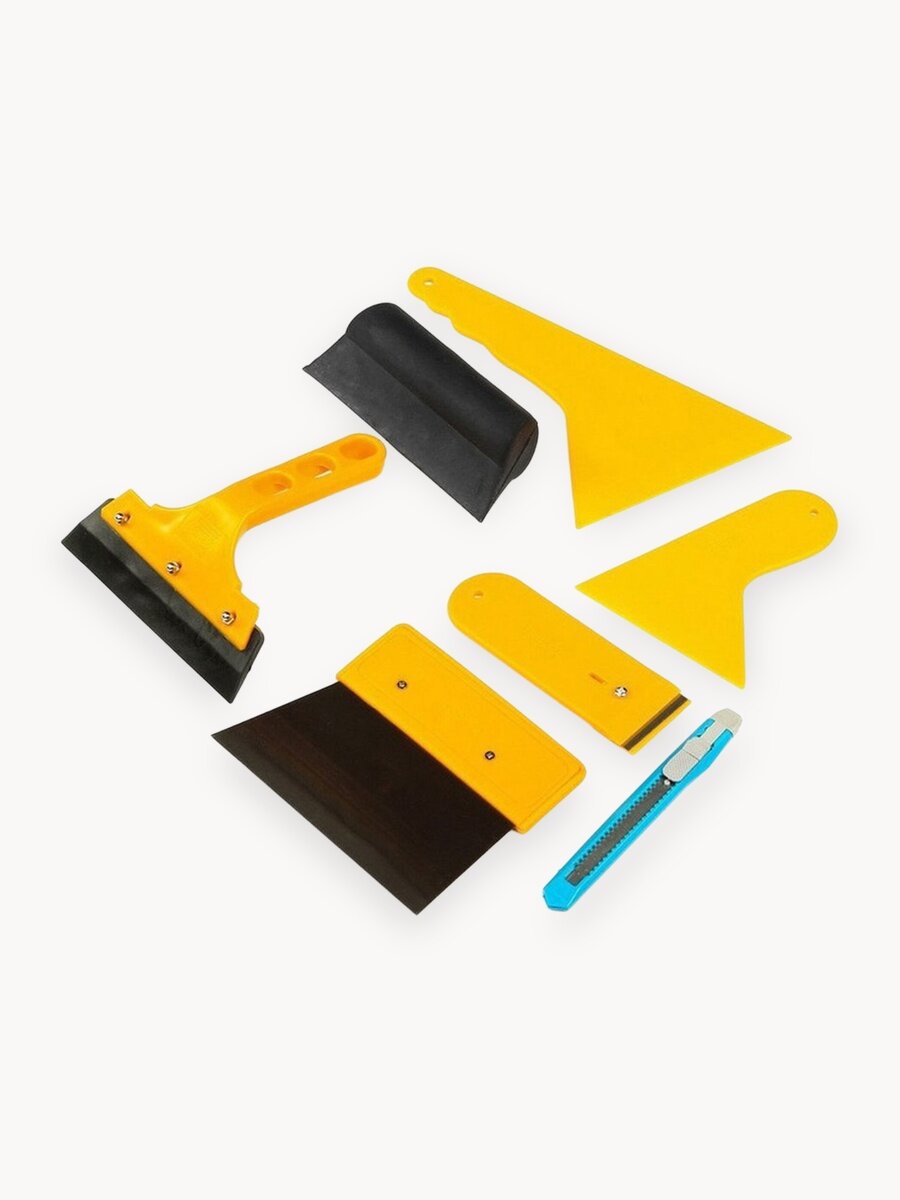 Набор для тонировки Сима-ленд, 7 предметов, металл, пластик, желтый