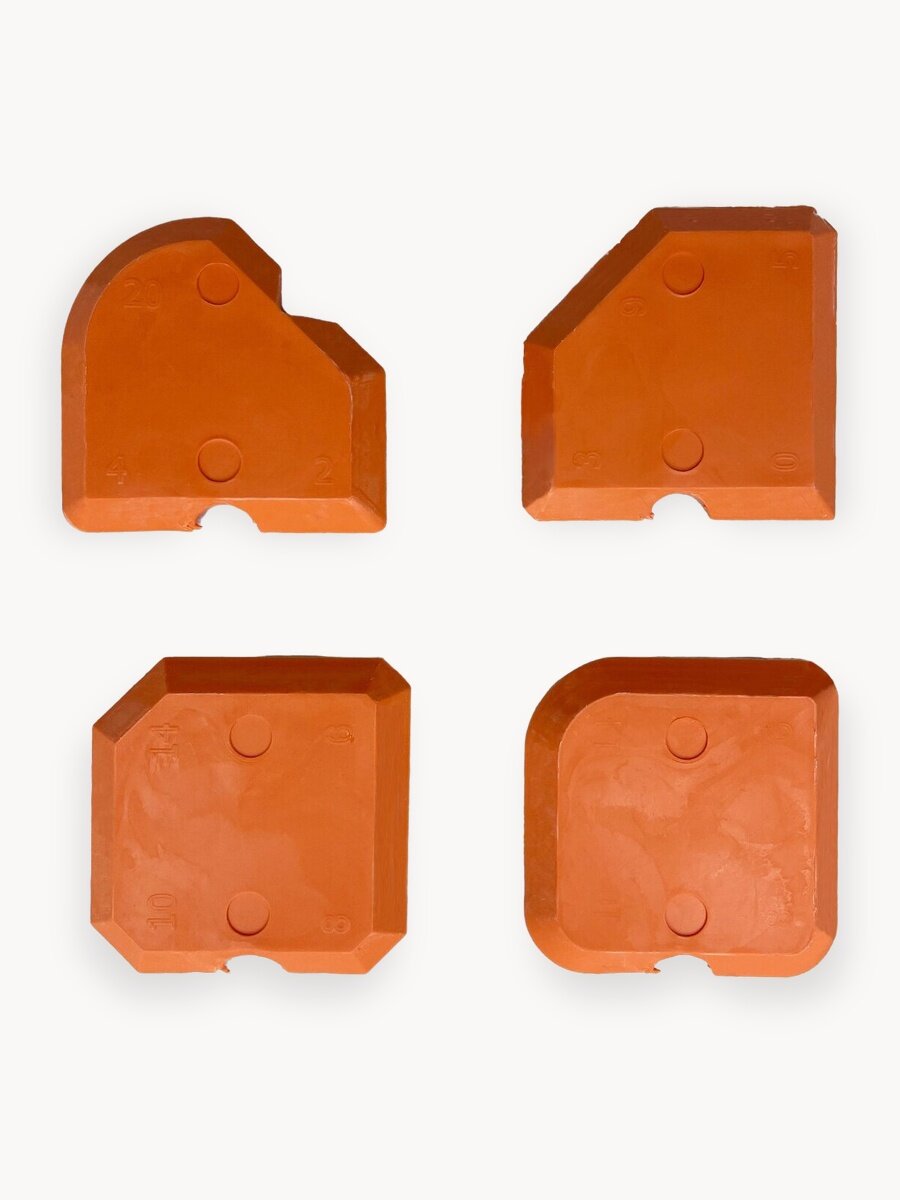 Набор шпателей для герметика и затирки швов VertexTools 4 шт.