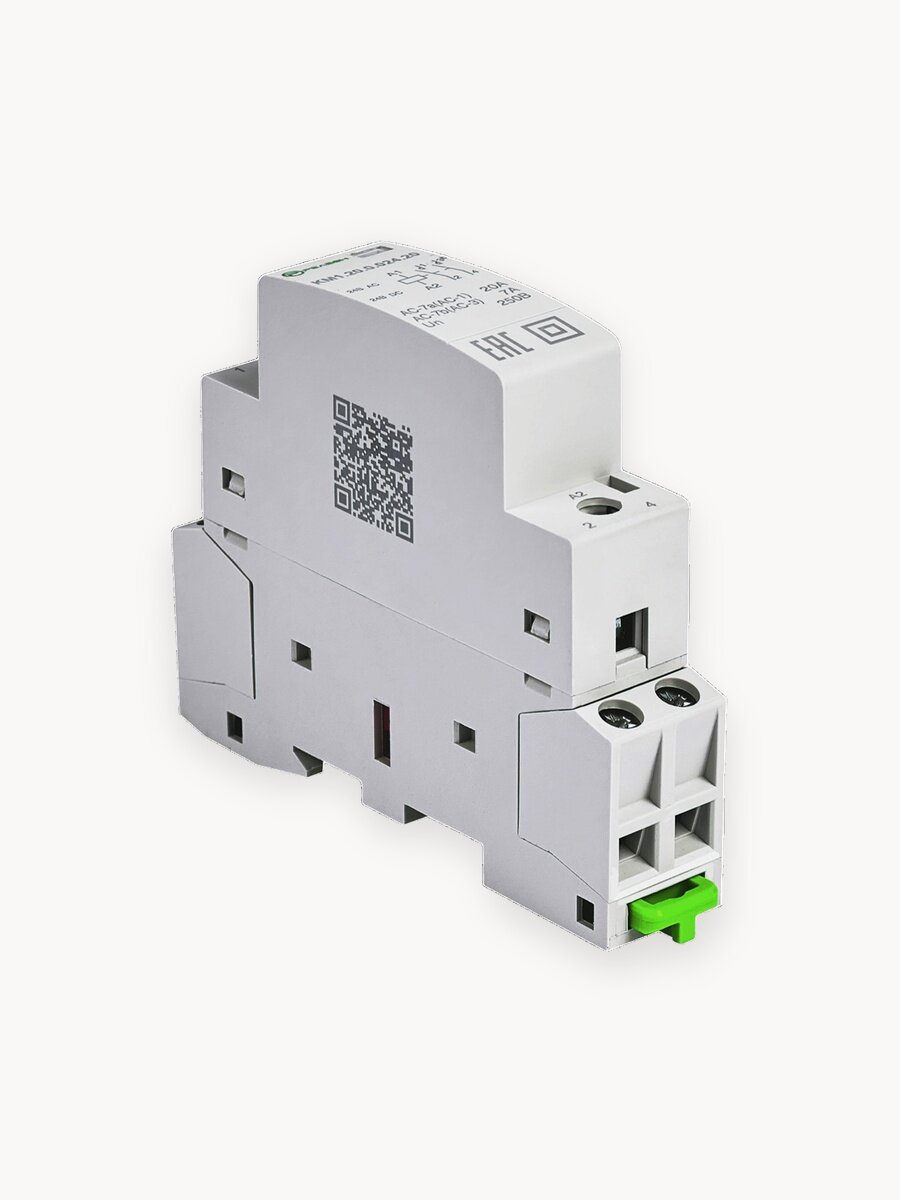 Модульный контактор 2НО контакта 32А; 12В AC/DC, релеон, KM1.20.0.012.32