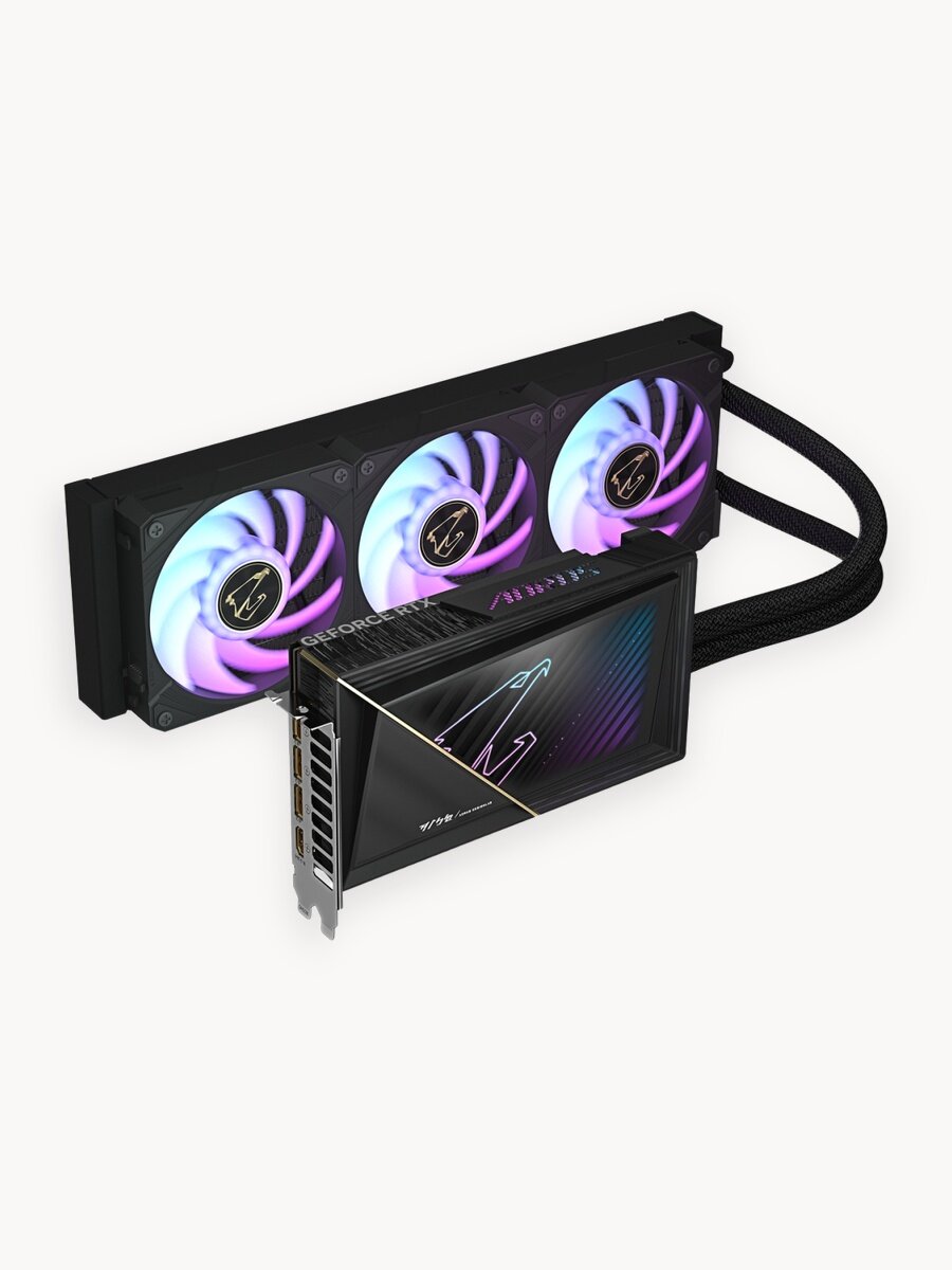 Видеокарта Gigabyte (GV-N5080AORUSX W-16GD) GeForce RTX 5080 16GB XTREME WATERFORCE