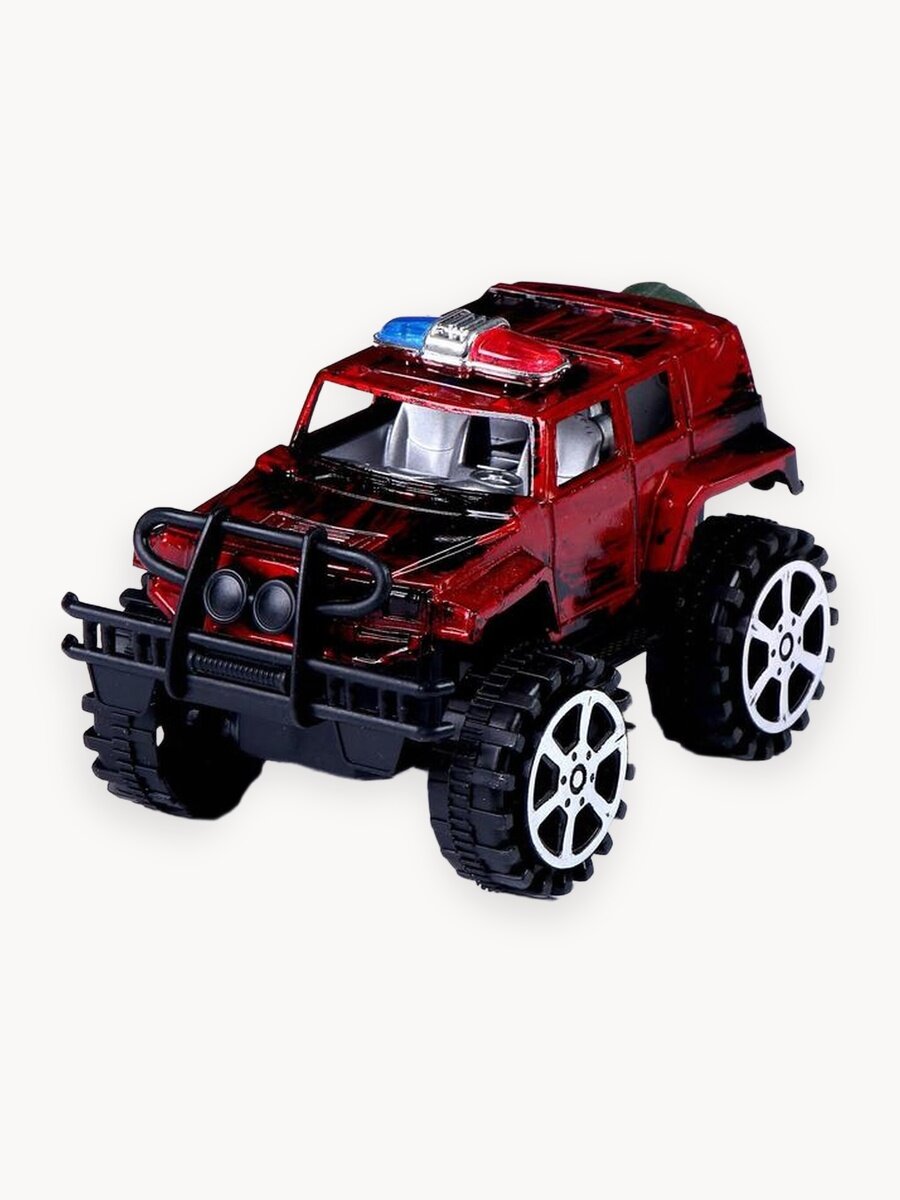 Инерционный джип ЛасИграс "Полиция", пластик, масштаб 1 к 55