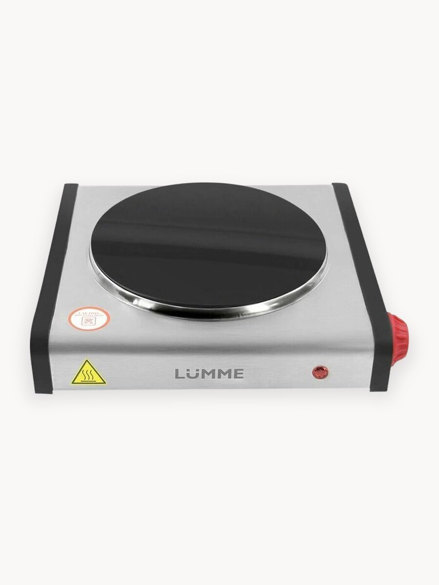 Плитка электрическая LUMME LU-3636 NEW красный/матовая сталь