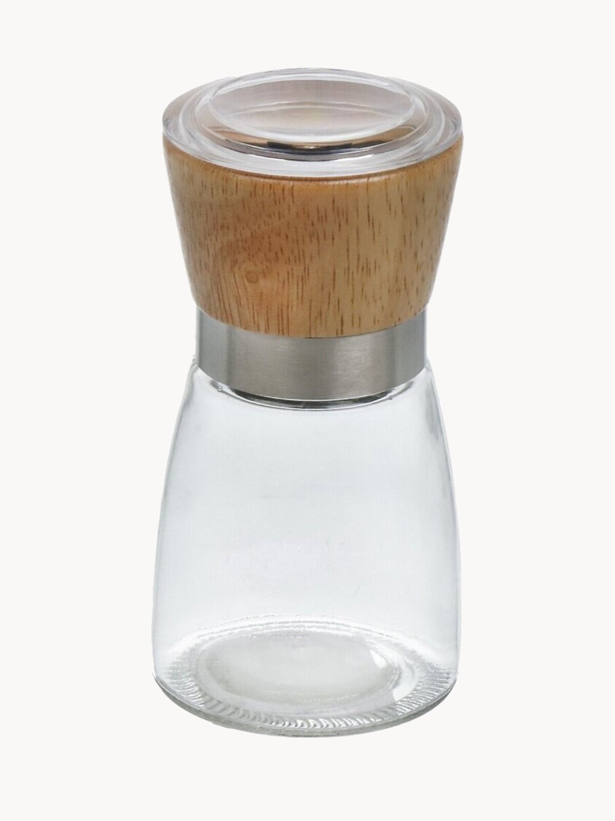 Мельница для специй ручная, механическая, стеклянная, 170 мл, Daniks