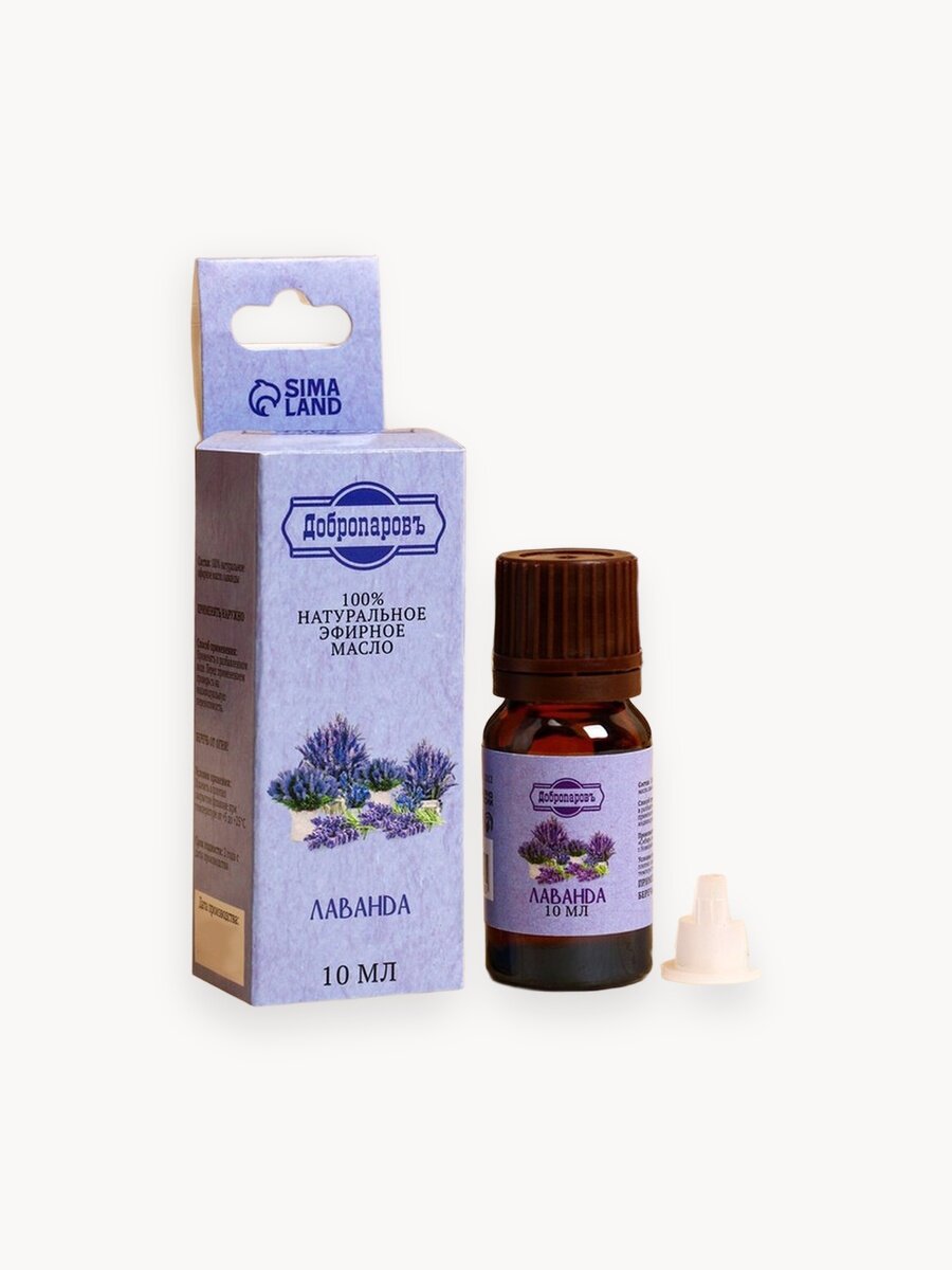Эфирное масло "Лаванда", флакон-капельница, аннотация, 10 мл, "Добропаровъ"
