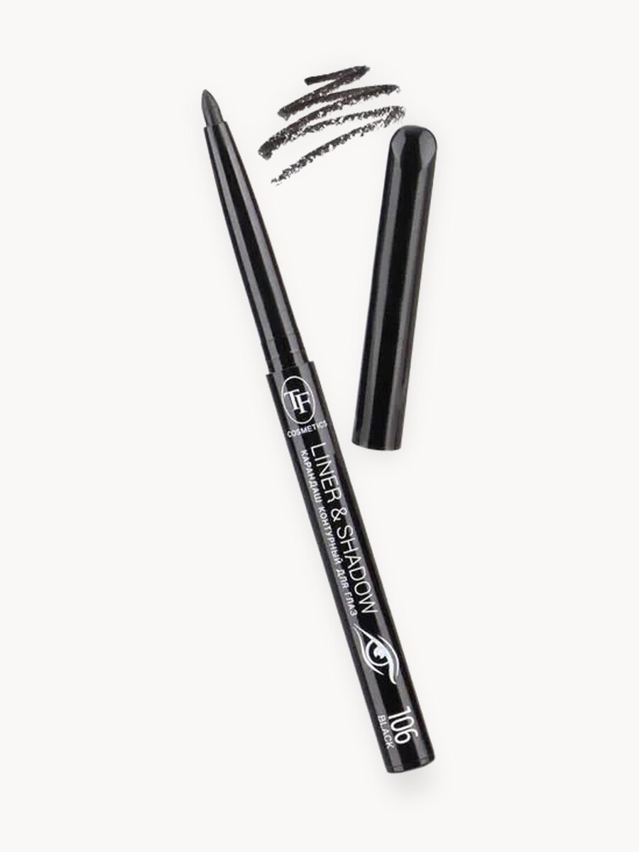 Triumpf Карандаш автомат для глаз тон 106 черный Liner&Shadow