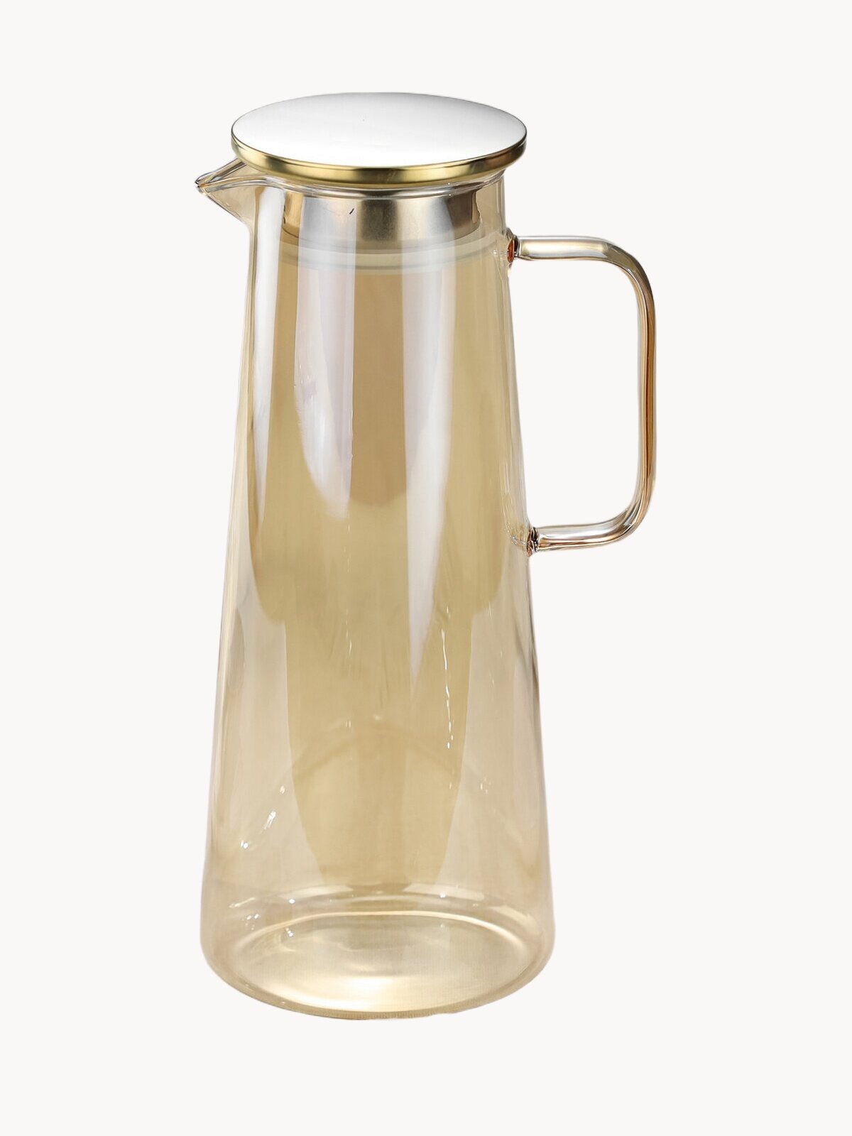 Кувшин из боросиликатного стекла, "Статика" 1,8 л (золотистый), КС-7344