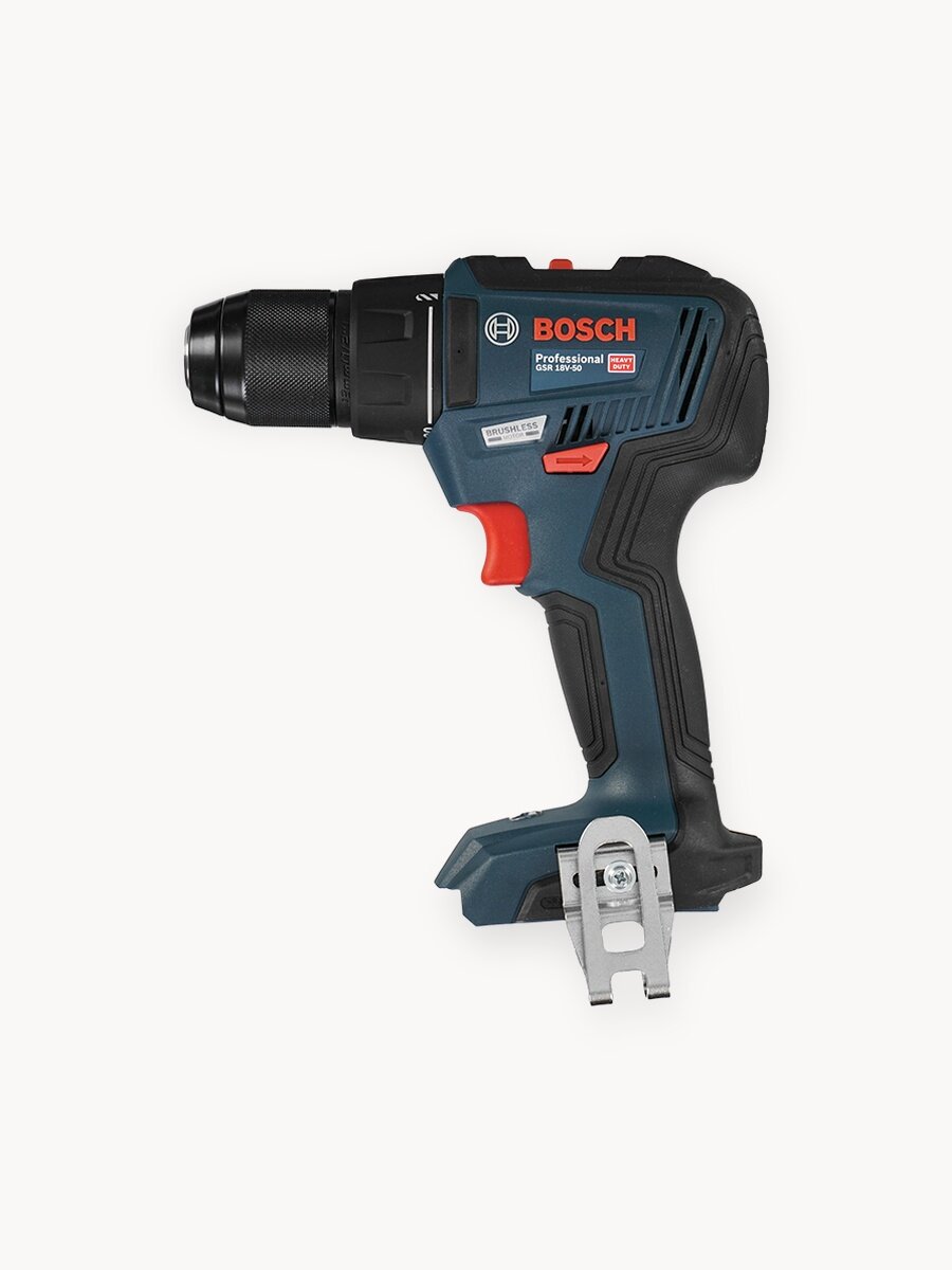 Шуруповёрт Bosch GSR 18V-50, 18В, бесщёточный, в кейсе, 50 Н·м