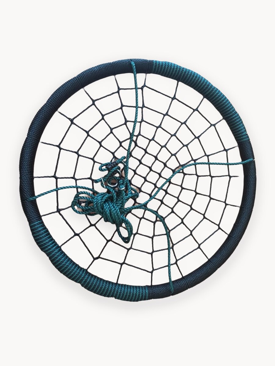 Качели Гнездо Round 100 см, длина канатов 2,4 м, мягкая рама для смягчения ударов, KBT