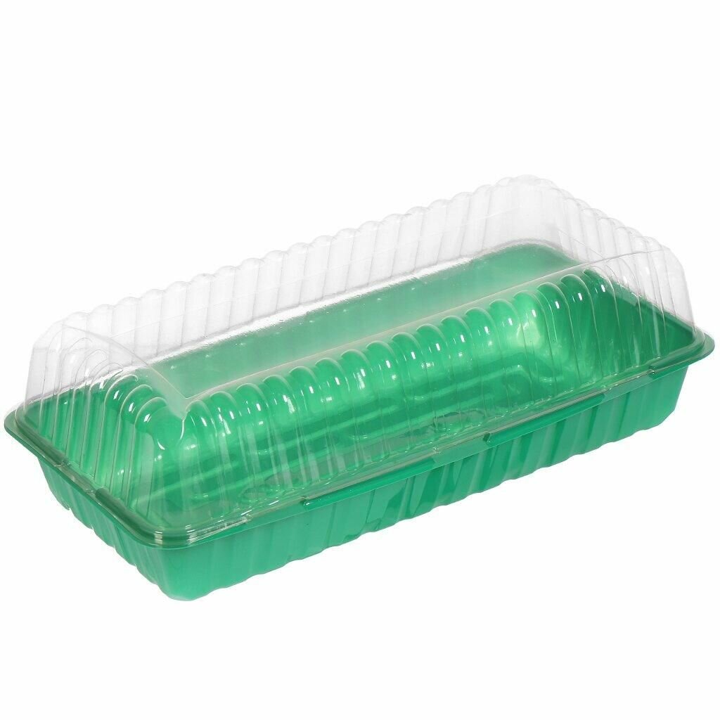 Мини-теплица КНР пластик, под 3 вставки дно, крышка