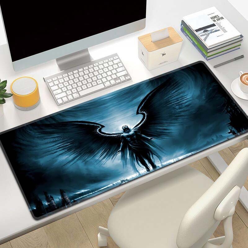 Коврик для мыши Liangcaida "B30-Черный Ангел Оскурос", нескользящий, ткань, 1000x500 мм