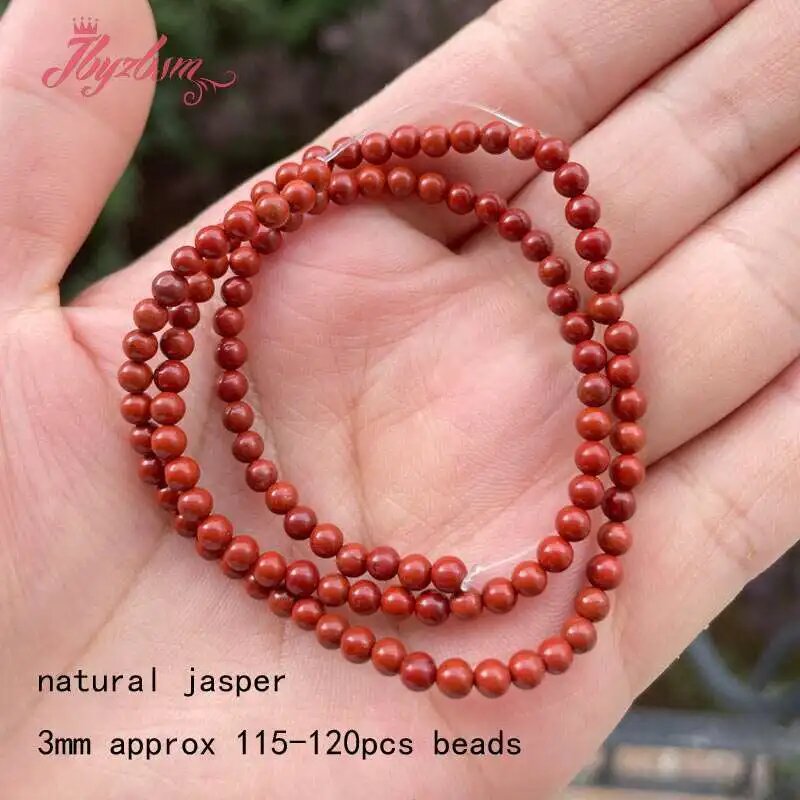 Бусины из яшмы jbyzbsm, круглые, 6/8/10 мм Коричневый, 4mm Smooth beads