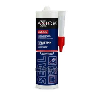 Герметик шовный силиконовый нейтральный бесцветный rtv AXIOM арт. ask130