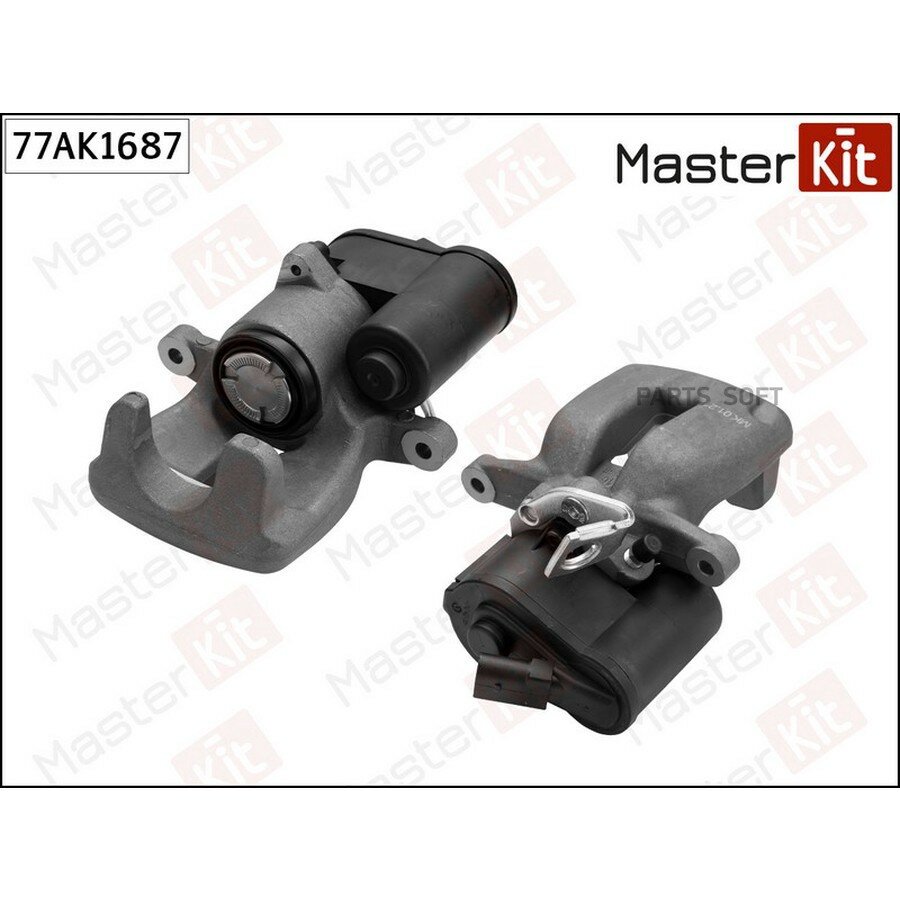 MASTERKIT 77AK1687 Суппорт торм. VW PASSAT B6 (05-)/PASSAT CC (08-) зад. прав. D 38мм (а/м с EPB)