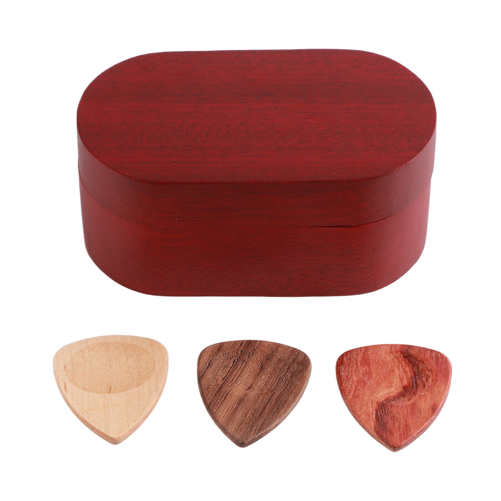 Набор деревянных медиаторов для хранения гитары, чехол для держателя медиатора из цельного дерева, подарок для музыкантов, футляр для аксессуаров для деревянных инструментов, держатель медиатора на 6-12 слотов