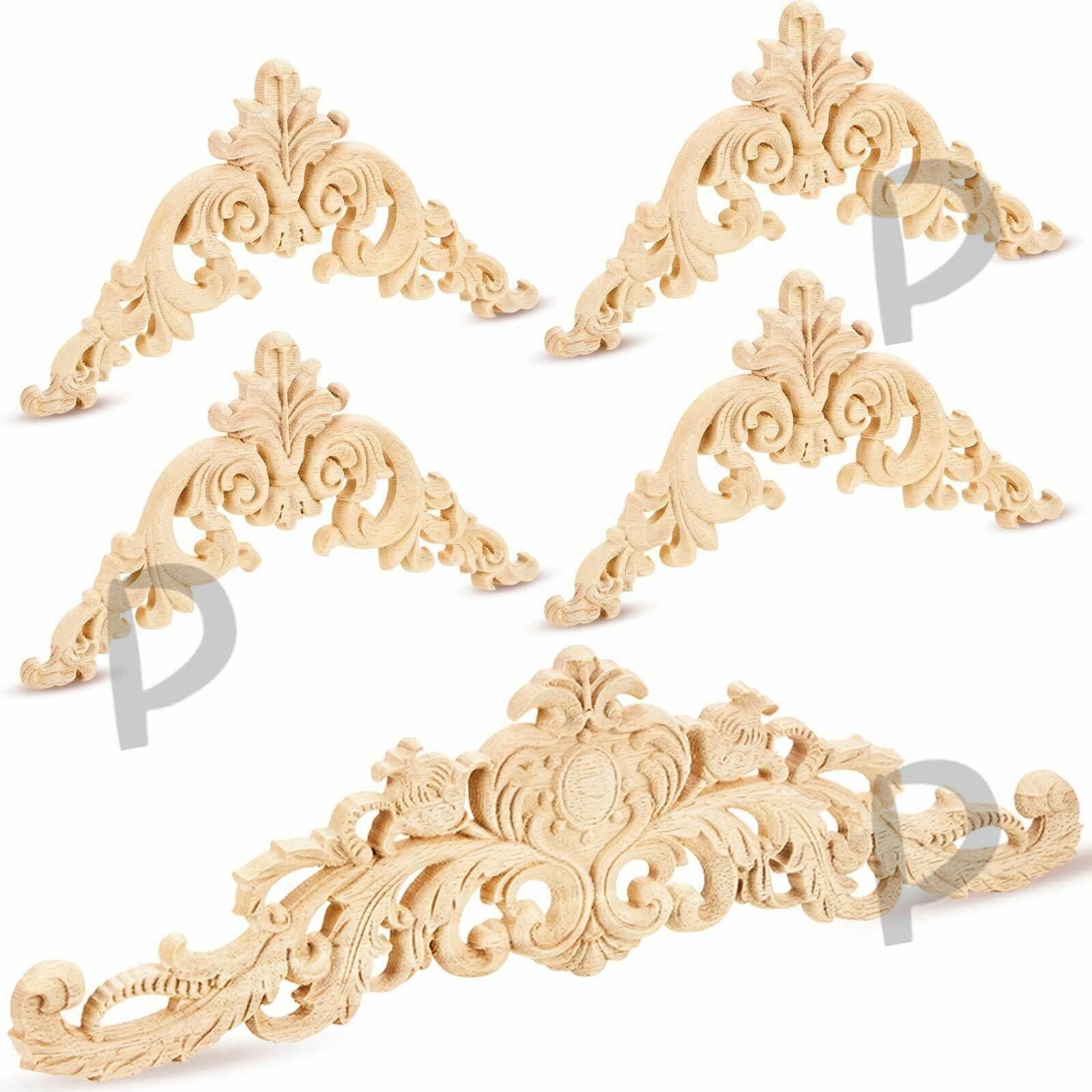 Деревянные аппликации Onlays Decor DIY для зеркальной дверной мебели