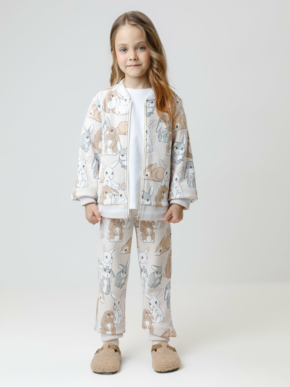 Брюки спортивные бежевый 0403 к659