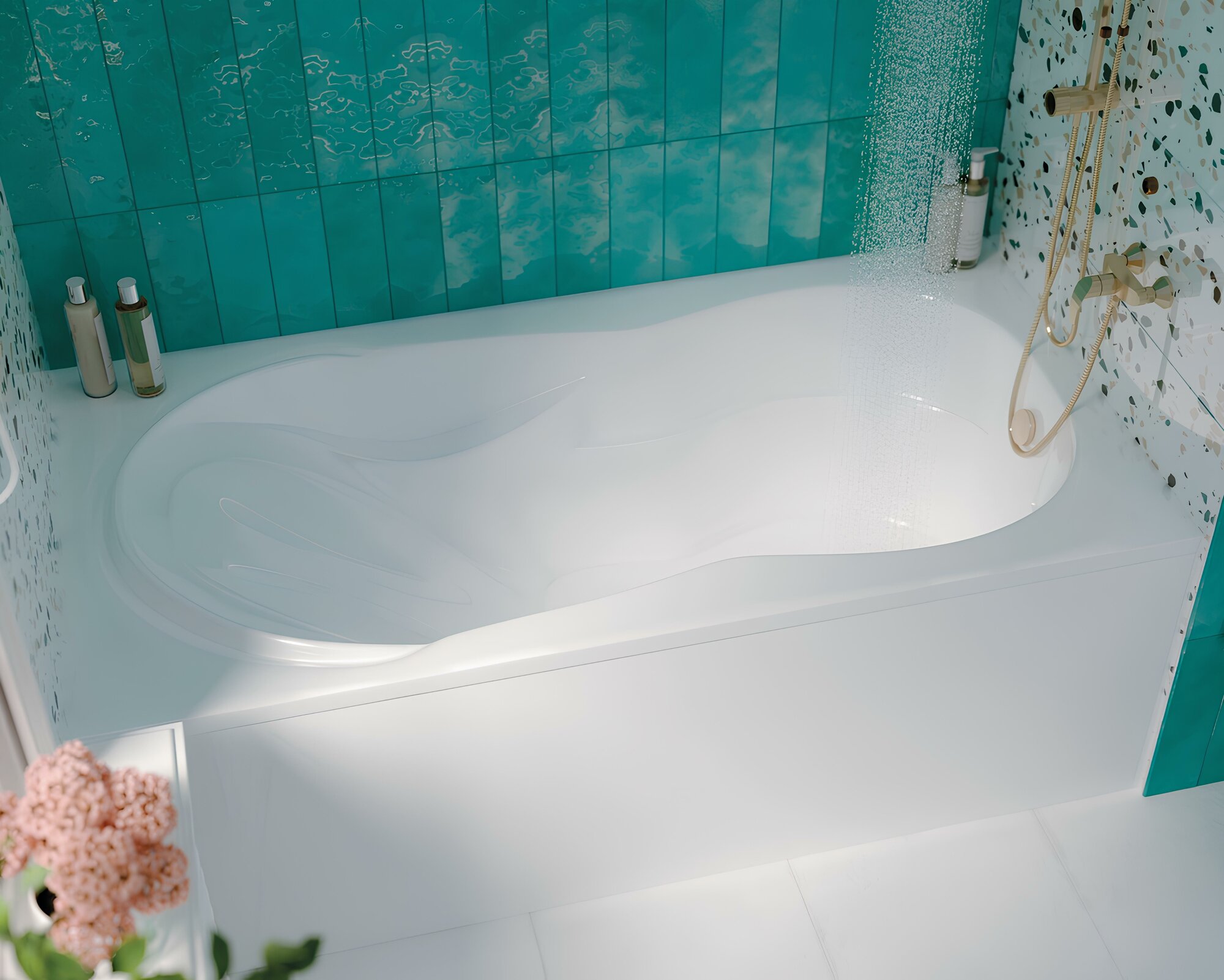 Ванна акриловая 180х90 см TAORMINA белая, глянцевая 1Marka 01та1890