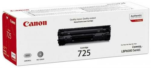Картридж с тонером, Canon toner cartridge 725B black pro LBP 6xxx. (3484B002)