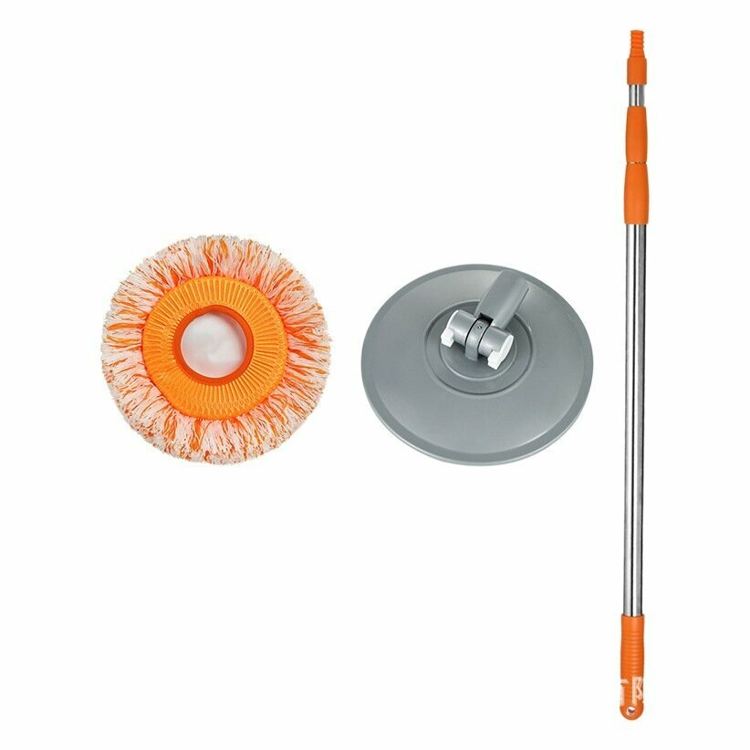 Швабра Tiansong, с удлинителем, нержавеющая сталь, синель, серая