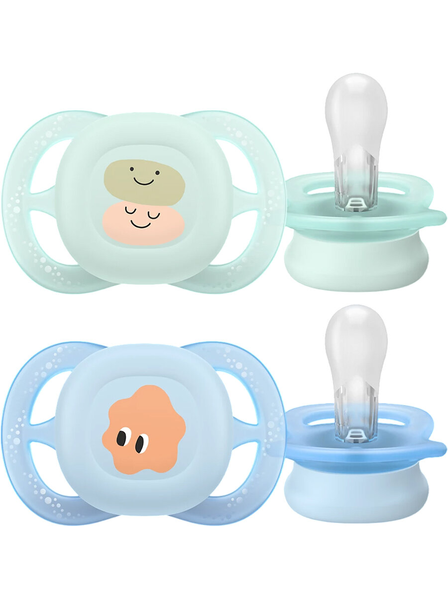 Пустышка PHILIPS Avent Soother Ultra Start (SCF075/04), официальная гарантия
