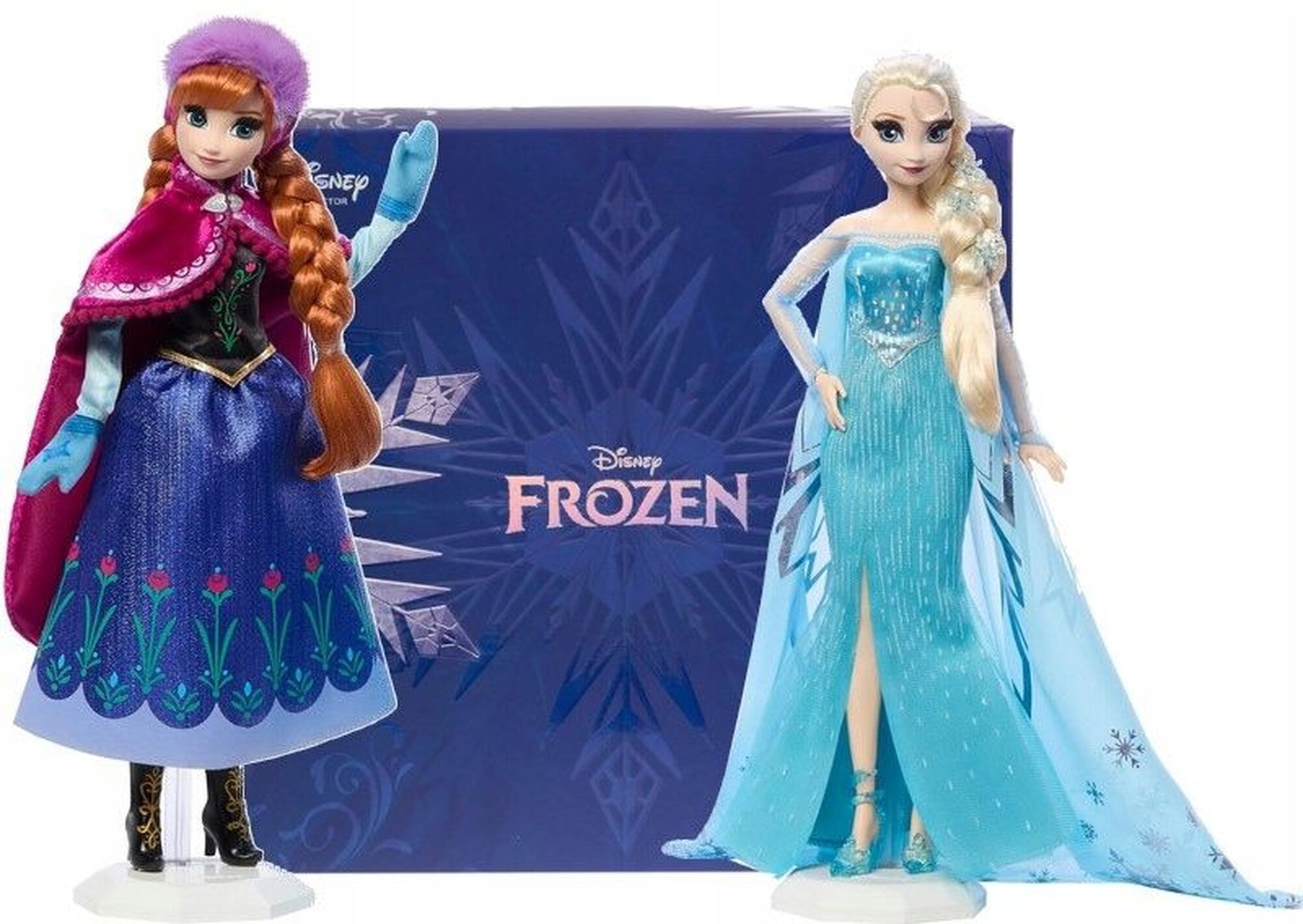Коллекционный набор Mattel Disney Princess HLX70, куклы Анна и Эльза, пластик, 29 см