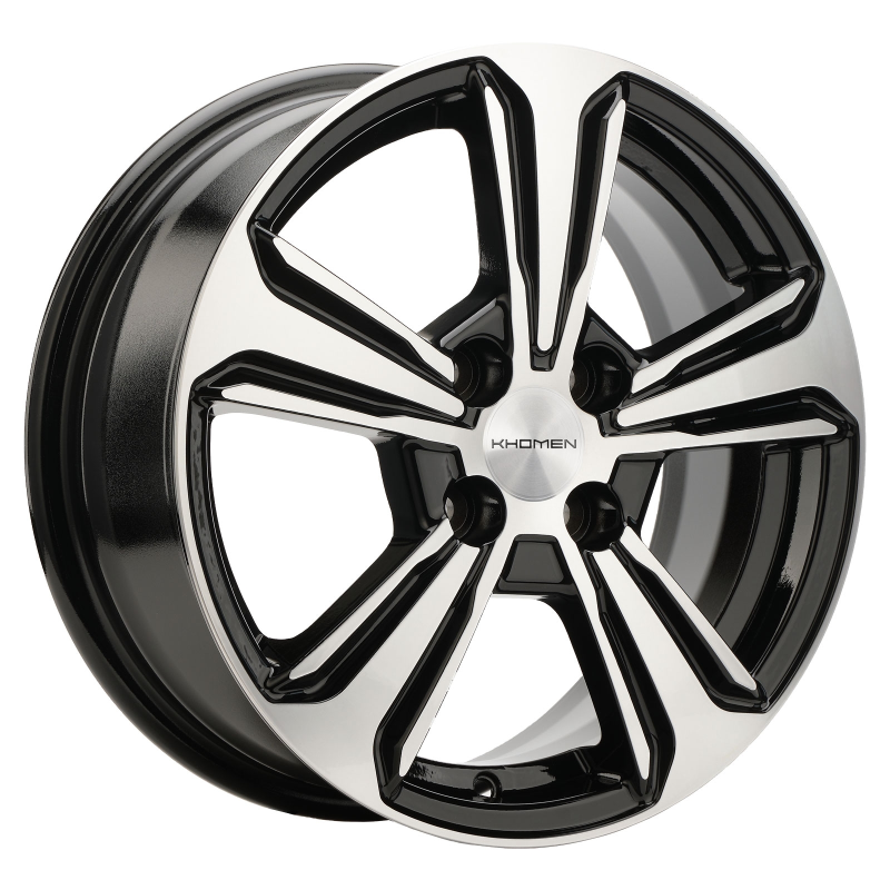 Диск колесный Khomen Wheels KHW1501 (Rio II) 6,0x15 4x100 Dia54.1 ET46 цвет Black-FP
