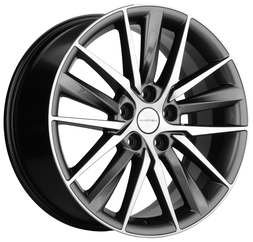 Диск колесный Khomen Wheels KHW1807 (A6-Q5) 8,0x18 5x112 Dia66.6 ET39 цвет Gray-FP