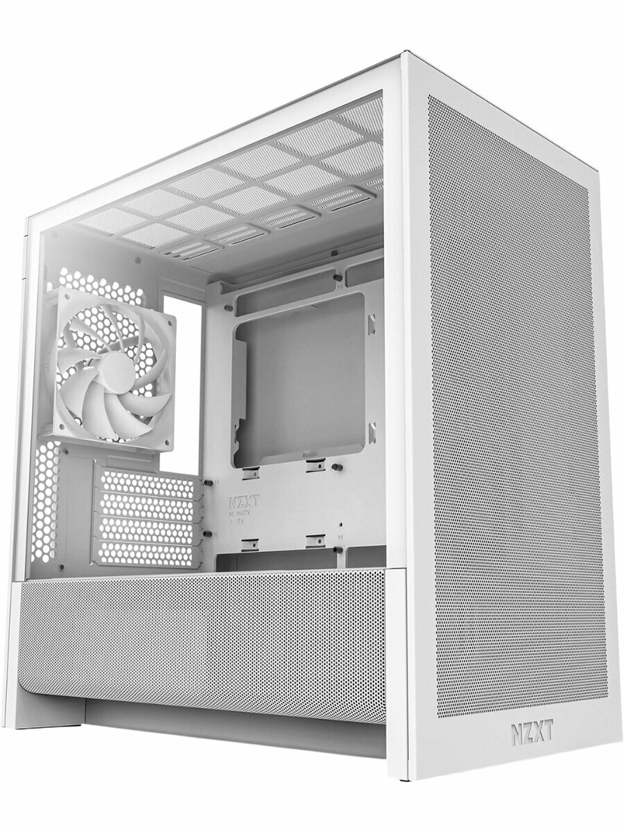 Корпус для ПК без БП NZXT H3 Flow White (CC-H31FW-01), официальная гарантия