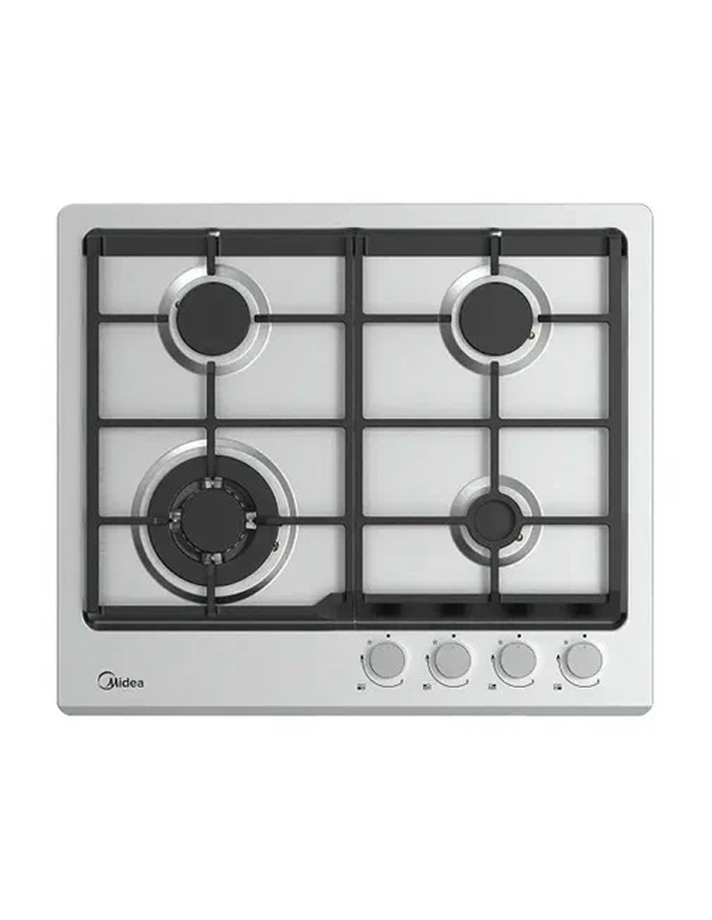 Варочная панель Midea MG593TX, нержавеющая сталь, газ, 4 конфорки