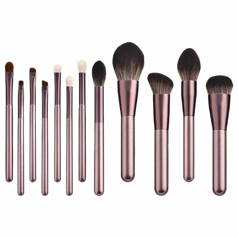 12 маленьких виноградных кисточек для макияжа-small grape nude brushes
