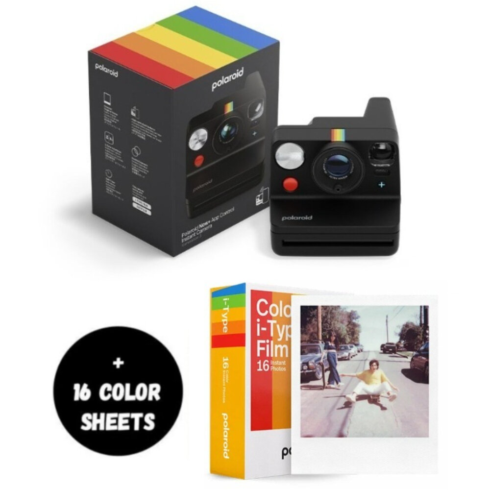 Polaroid Now+ Camera Generation 3 Bluetooth-камера Polaroid Поставляется С 16 Листами Фотобумаги I-Type