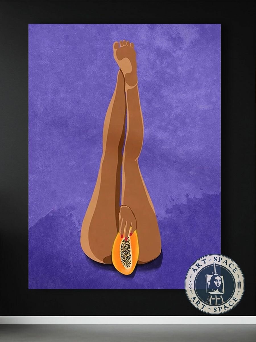 Картина на стену - "Девушки, эпатаж и провокация / Поп арт" , 50х70 см.