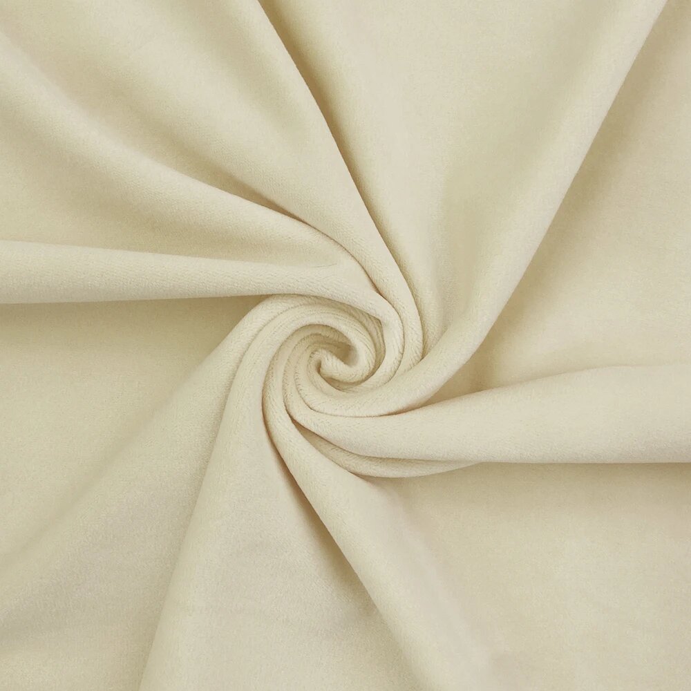 SEWBATO Эластичная плюшевая ткань минки 95% полиэстер 5% спандекс Бежевый, 160x50cm half meter, 103