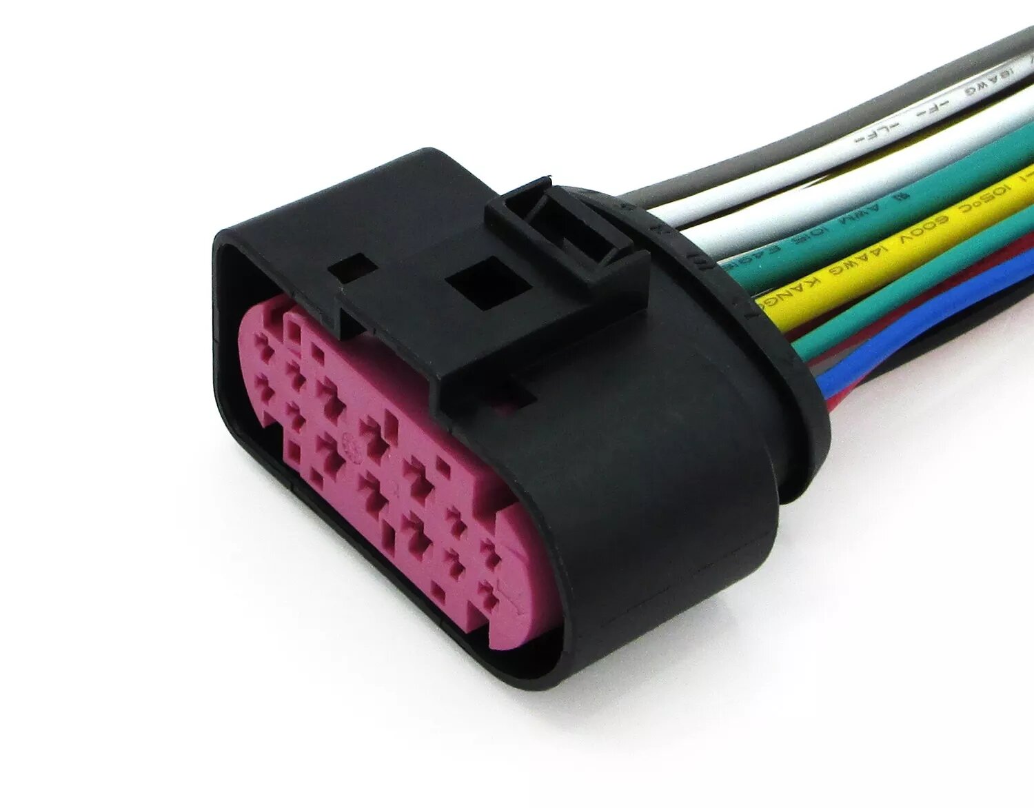 Разъем 14 pin к фарам с газоразрядными лампами для а/м Skoda, Volkswagen, Geely (Cargen)