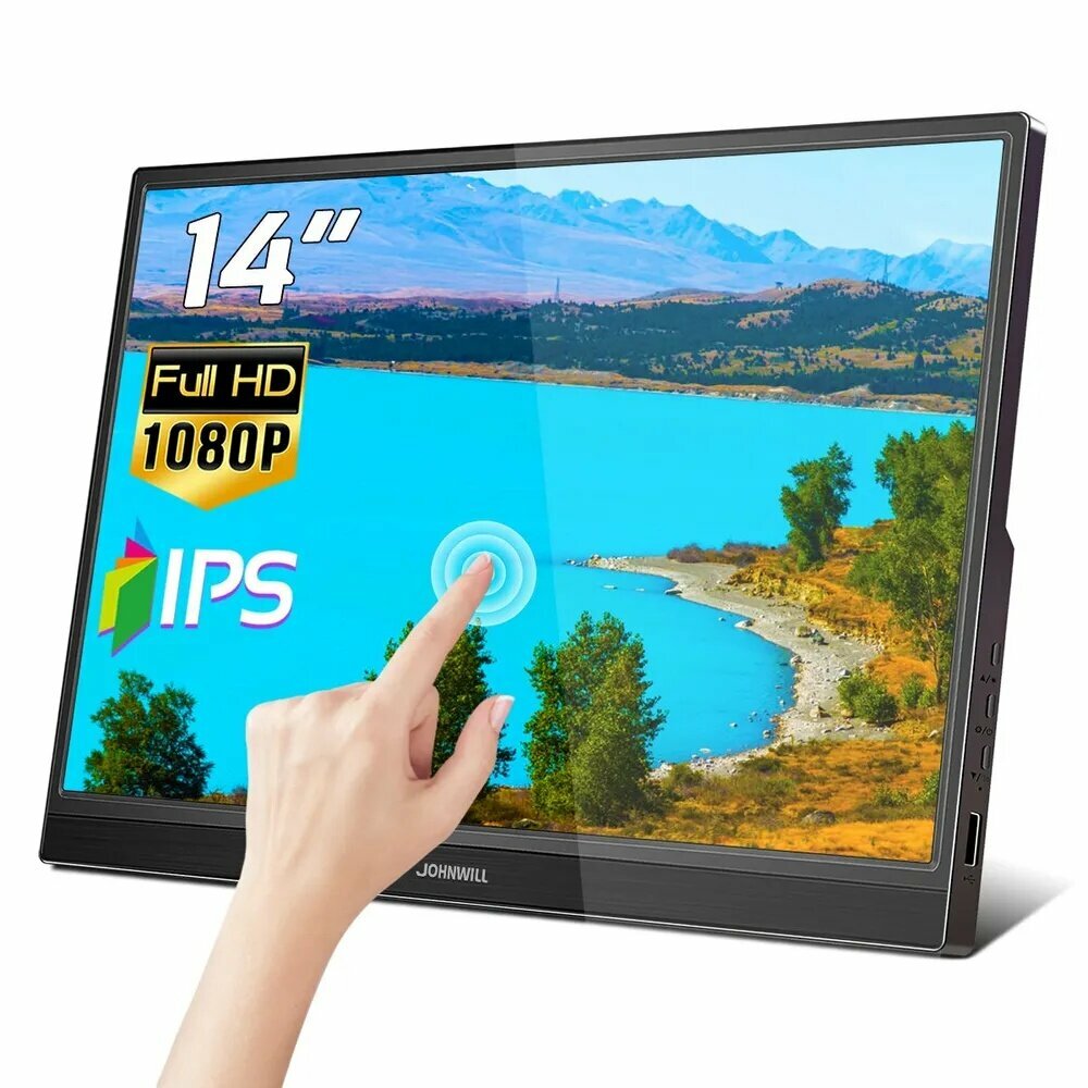 JOHNWILL 14" Монитор, черный