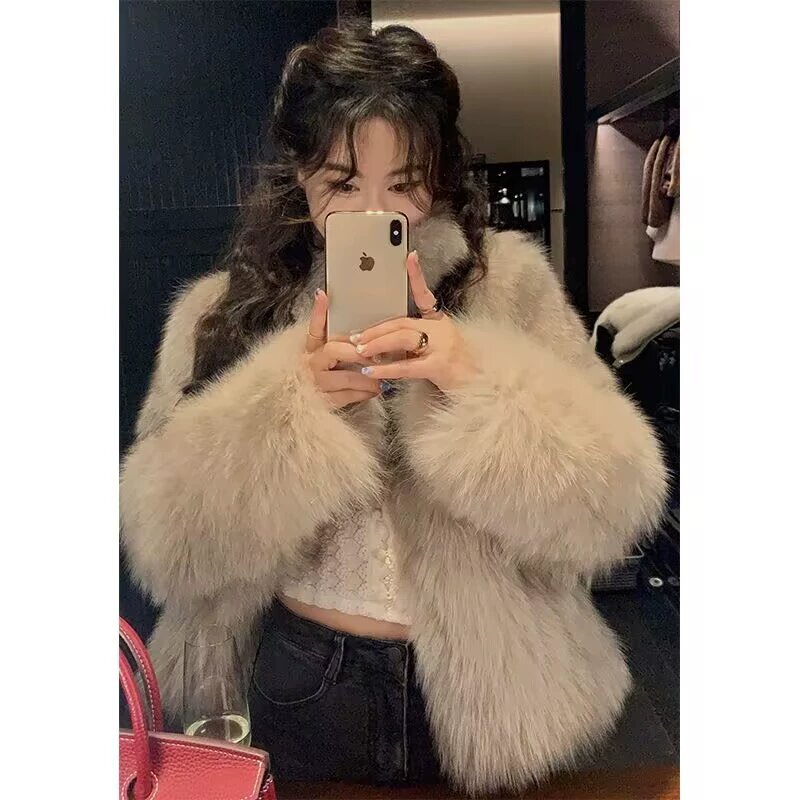 Женская шуба Toka из меха, зимняя новинка 2025 года, меховая шуба для женщин, миниатюрная молодая леди