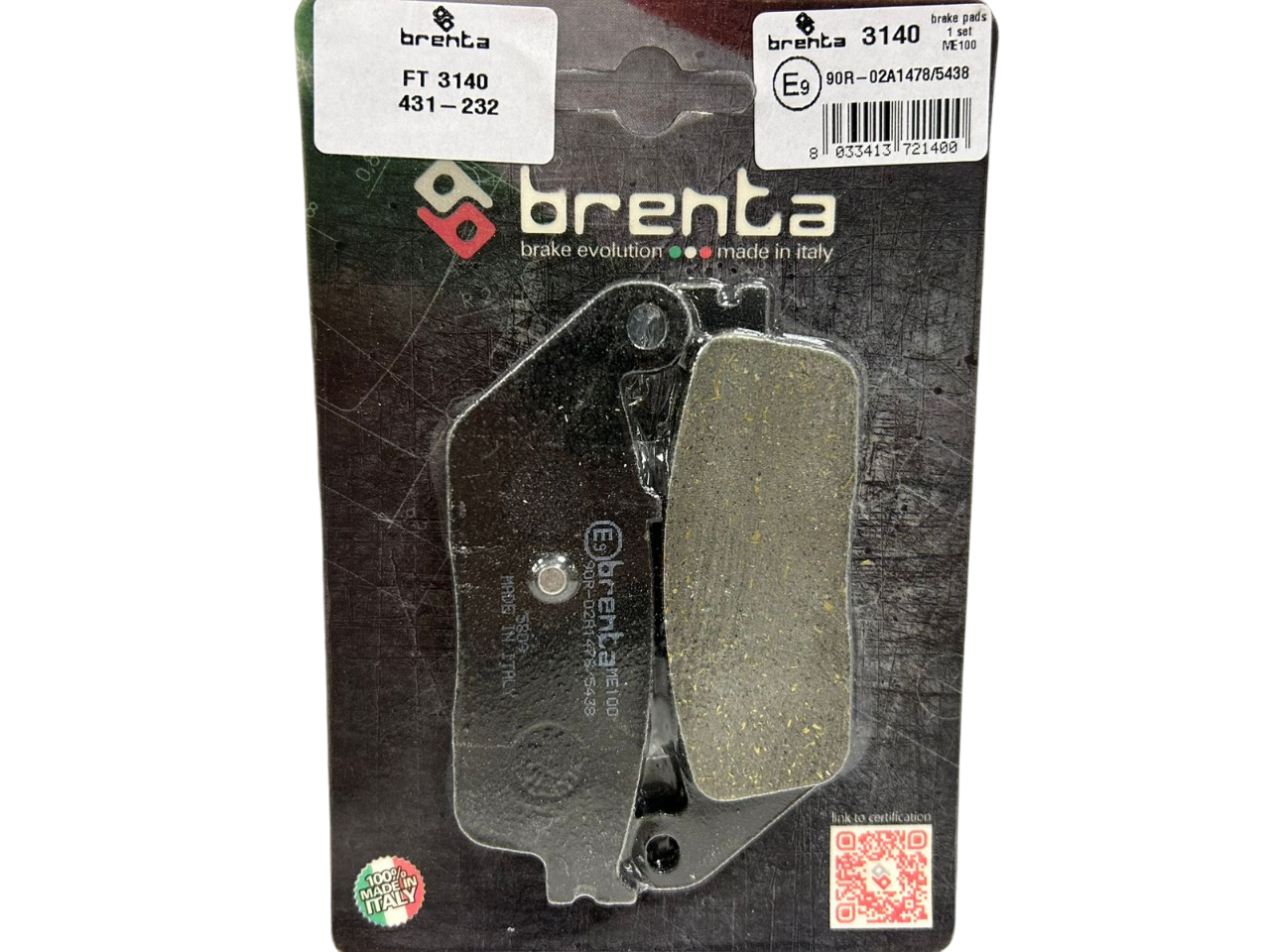 Тормозные колодки Brenta BR3140 (FT3140)