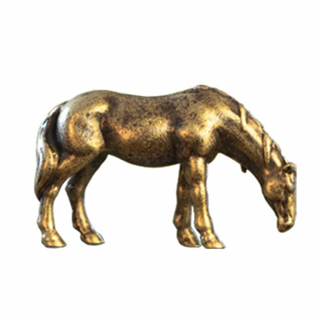 Фигурки лошади из медного сплава, (1шт), маленькие украшения с микрорезьбой-drinking horse hj030