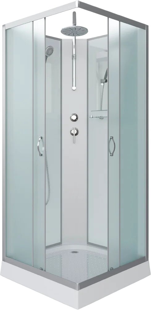 Душевая кабина Niagara Classic NG-1101-14BKT 90х90 см, без крыши, с тропическим душем