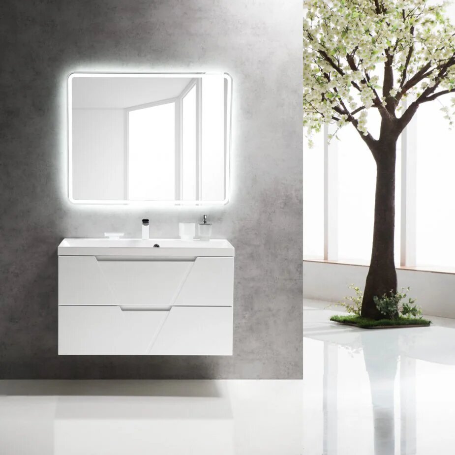 Мебель для ванной комнаты BelBagno Vittoria 100 bianco lucido