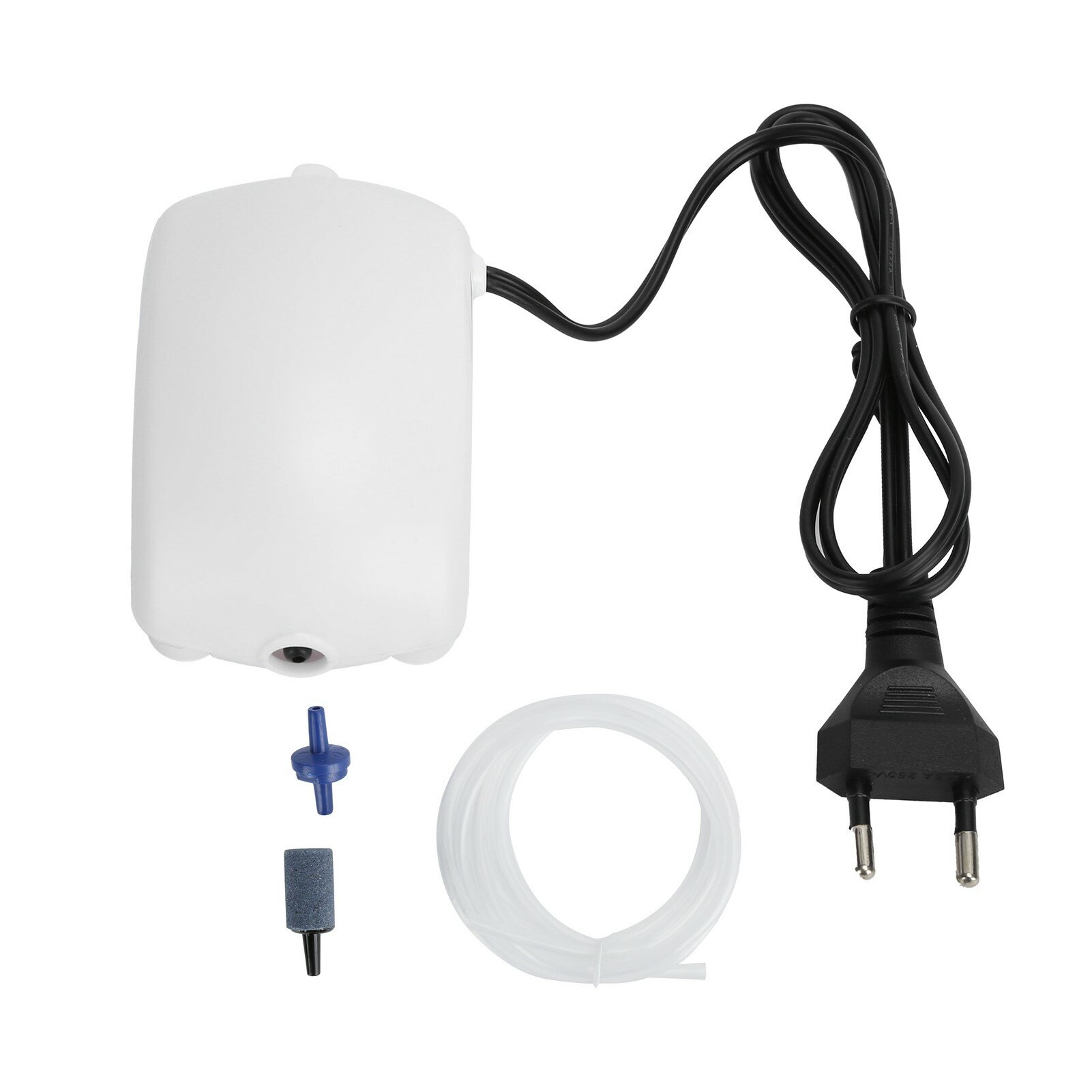 Аквариумный воздушный насос, ультратихий кислородный насос для аквариума с воздушной каменной трубкой, обратный клапан, ЕС 220 В