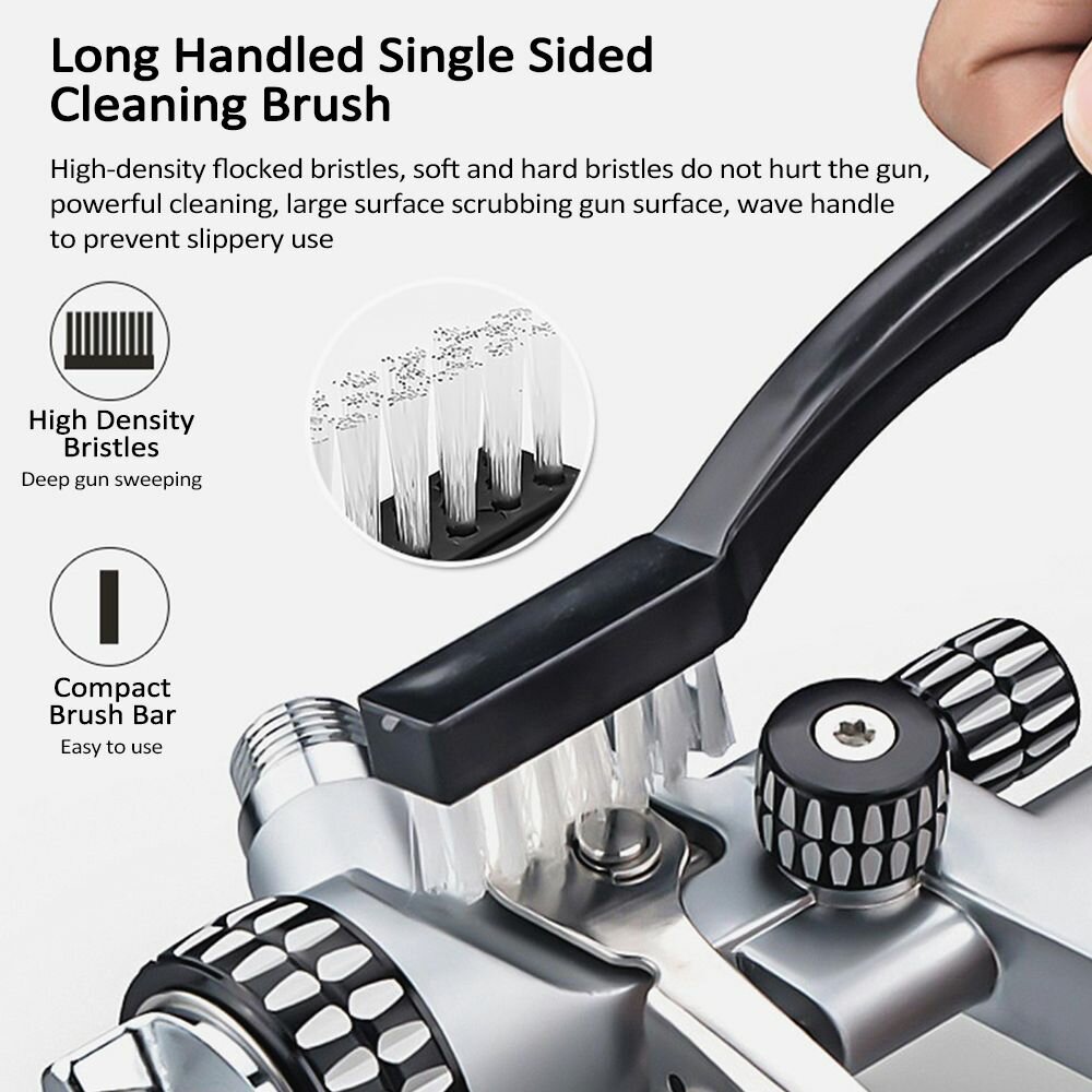 Набор 21 шт: нейлоновые щётки для чистки краскопульта.