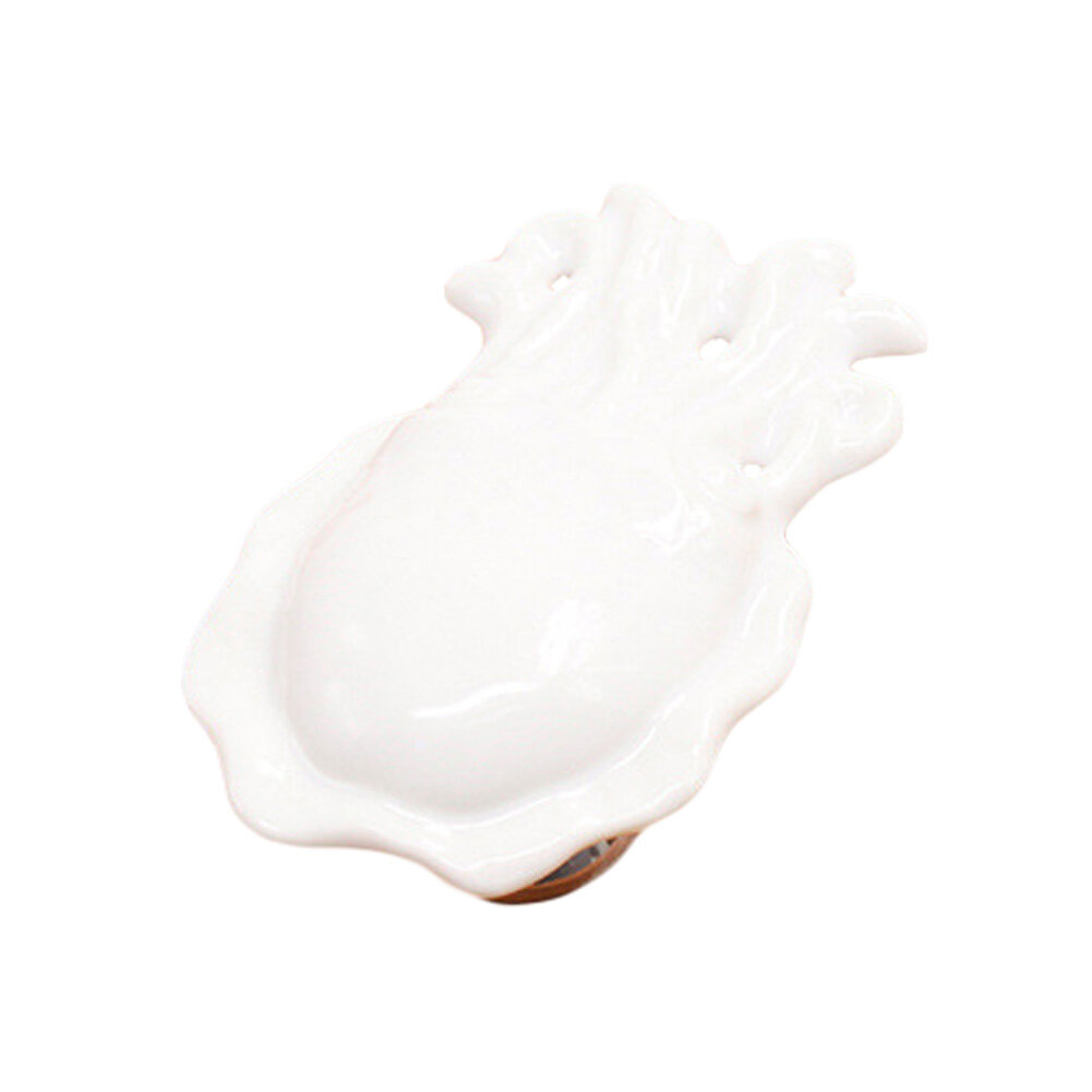 Керамическая дверная ручка в форме осьминога (белая)